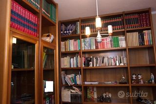 studio libreria e scrivania di lusso in ciliegio