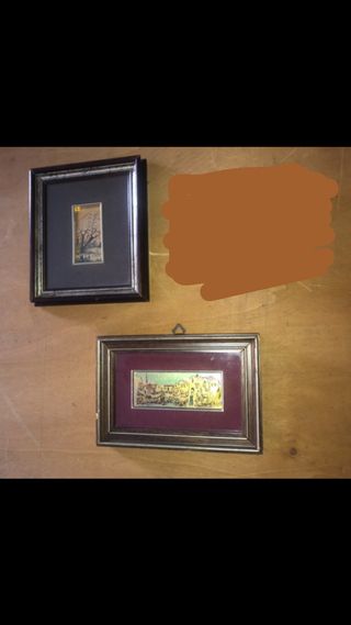 Set di 2 Quadri Vintage Designer Pines