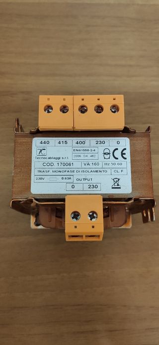 Trasformatore Cod. 170061 nuovo 160 va 230v