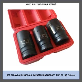 SET CHIAVI A BUSSOLA A IMPATTO RINFORZATE 3/4"