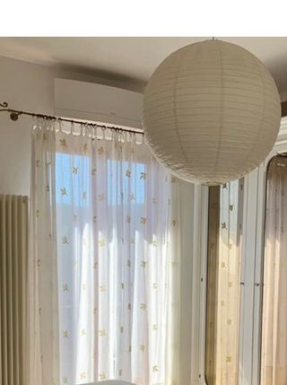 Tende lino coppia Mastro Raphael con ricami