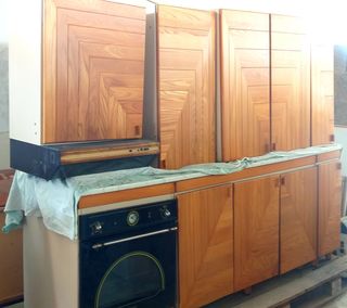 cucina lineare completa di elettrodomestici