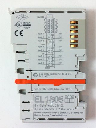 BECKHOFF EL1808 ETHERCAT THERMINAL 8 CHANNEL DIGIT