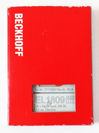 BECKHOFF EL1809 ETHERCAT TERMINAL 16 CHANNEL DIGIT