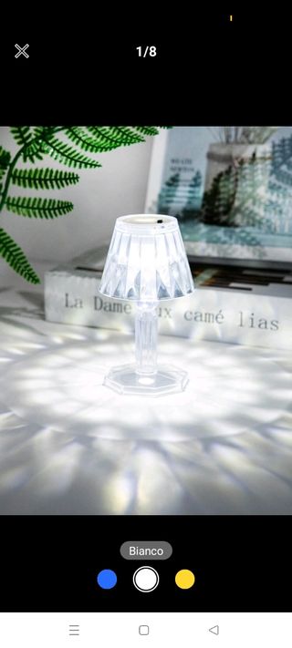 Mini lampada con luce gia inclusa