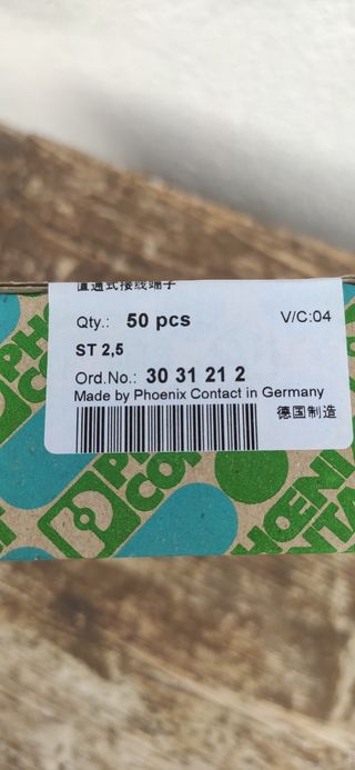 phoenix contact 50pz St2.5 30 31 21 2 Morsetti a M