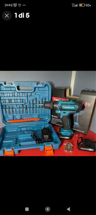 🔧 Avvitatore trapano a batteria con valigetta