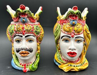 Ceramica di Caltagirone "Teste di Moro"