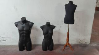 Busti uomo, donna e bambino