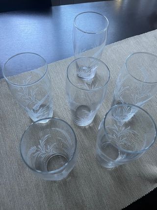 6 Bicchieri vintage