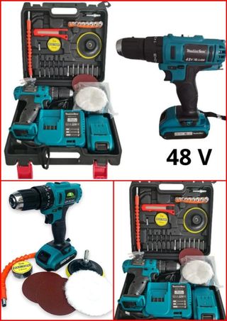 TRAPANO AVVITATORE A DOPPIA BATTERIA AL LITIO A PE