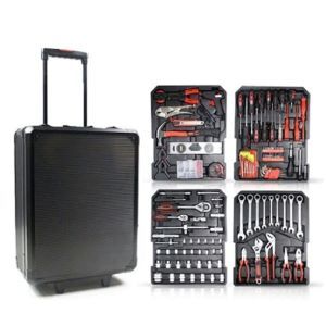 VALIGETTA ATTREZZI TROLLEY 409 PEZZI CHIAVI CRICCH