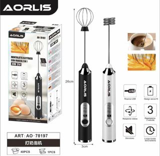 MONTALATTE ELETTRICO CON FRUSTA 2 IN 1