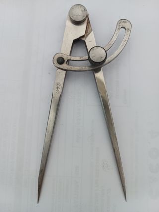 Compasso a punta+squadra regolabile