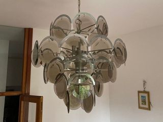 Lampadario vintage originale anni '80