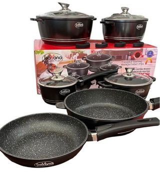 Batteria 14 pezzi con manici estraibili Bavaria. A