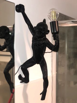 Lampada scimmia da parete