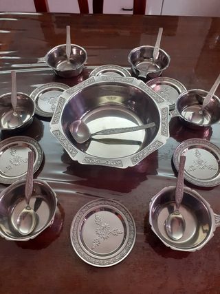 Servizio da macedonia in acciaio inox