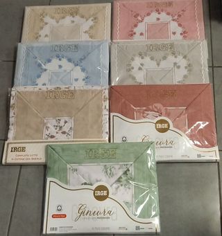 Completo letto matrimoniale IRGE cotone 100% Ginev