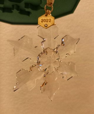 Ornamento albero natale swarovski