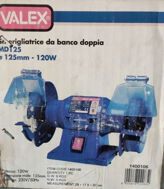 smerigliatrice da banco doppia Md 125