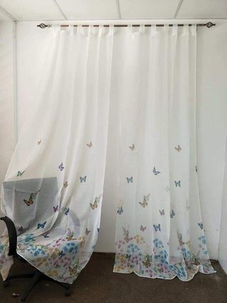 Tendone farfalla la coppia 
140x280cm  8anelli.40€