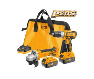 INGCO CKLI2009 KIT Trapano + Smerigliatrice 20v