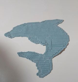 centrino uncinetto delfino