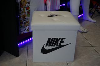 pouf contenitore personalizzato nike