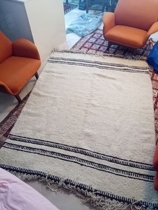 Tappeto lana originale vintage 220x160