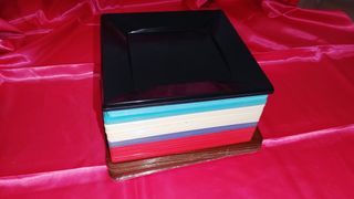 Piatti in plastica party riutilizzabile quadrato