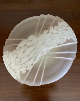 Plafoniera/lampadario in vetro di murano