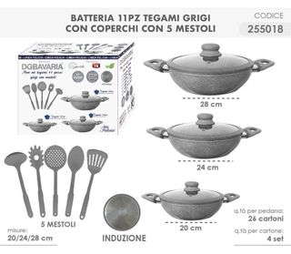 Tipo alto en piedra de lava compuesto por 3 sarten
