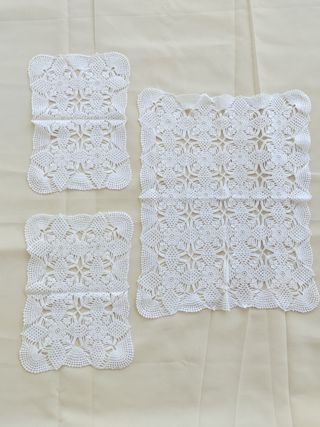 Set 3 Centrini Rettangolari