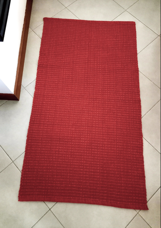 Tappeto nuovo rosso scuro Ikea