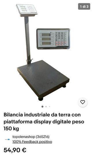 Bilancia pesa pacchi 150 kg