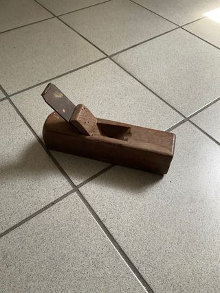 Pialla antica manuale da falegname in legno