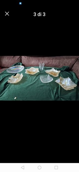 Svuota tasche in vetro soffiato