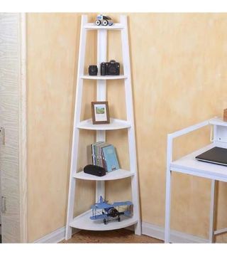 Scaffale angolare in legno arredo