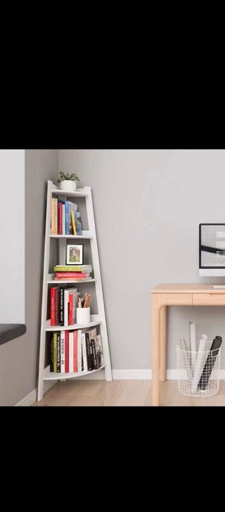 Scaffale angolare in legno arredo
