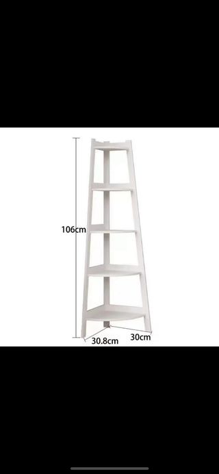 Scaffale angolare in legno arredo