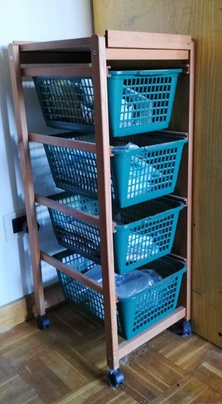 Carrellino con cestini estraibili