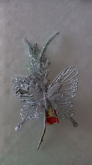 Farfalla confezione nuova argento natale