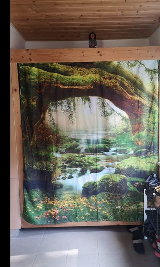 Arazzo da parete con foresta 180x180