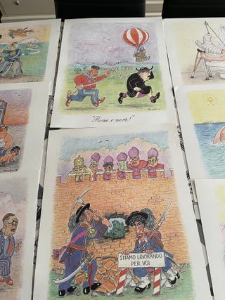 Stampe fumettista "Forattini"