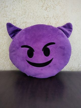 Cuscino smile diavoletto vellutato