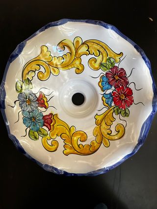 Lampadario ceramica vietrese