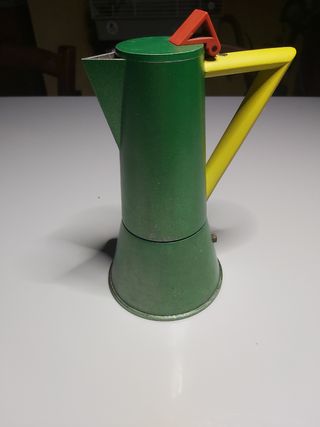 caffettiera moka lagostina verde vintage anni 80