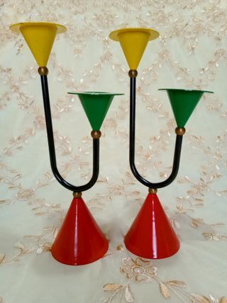 Portacandele smaltato