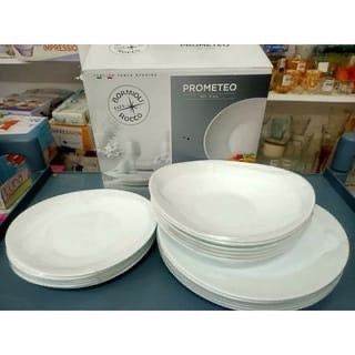 Servizio di piatti prometeo 18 pz  bormioli